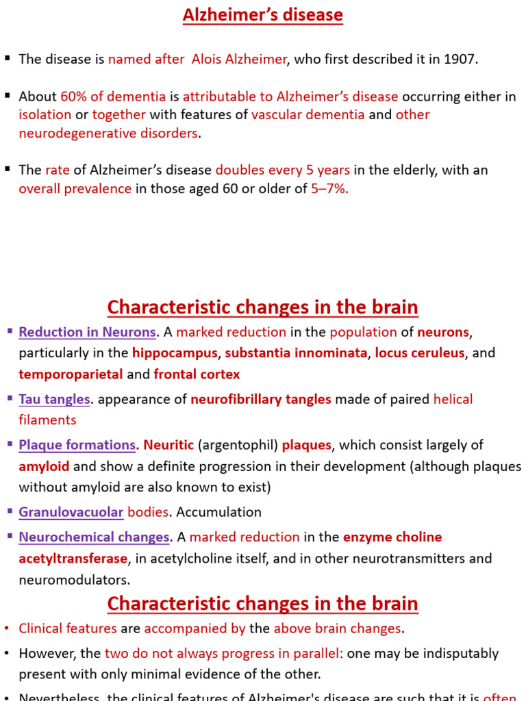 Understanding Alzheimer's Disease Pathology | PDF | Alzheimer's Disease ...