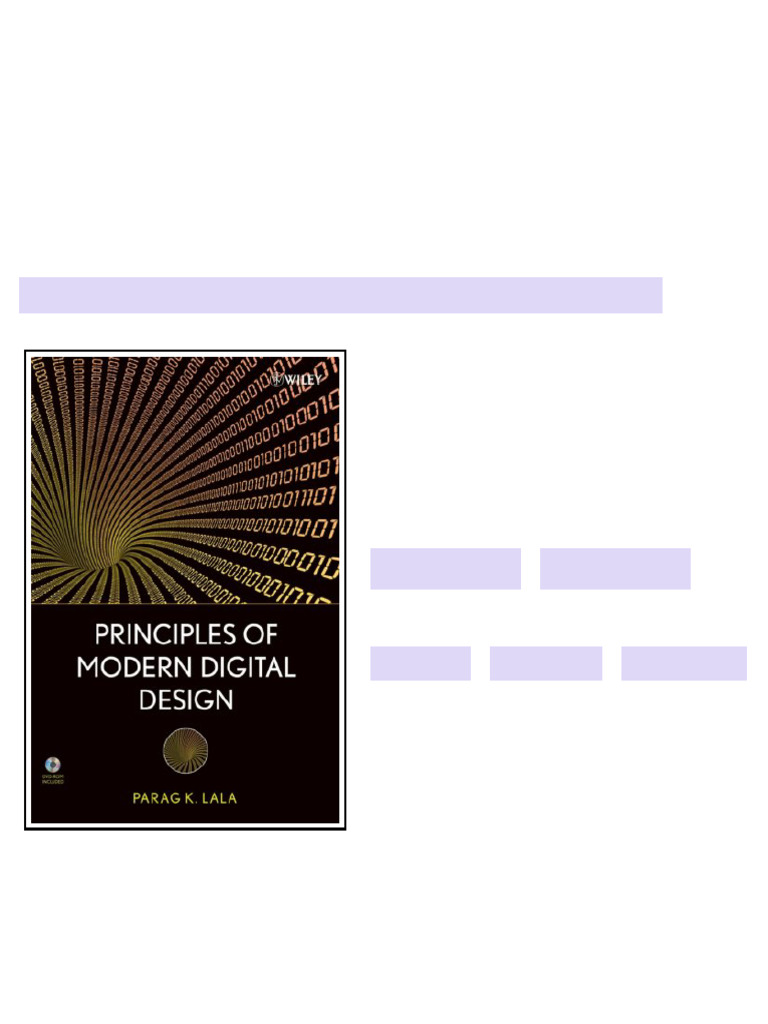 (Ebook) Principles of Modern Digital Design by Parag K. Lala ISBN ...