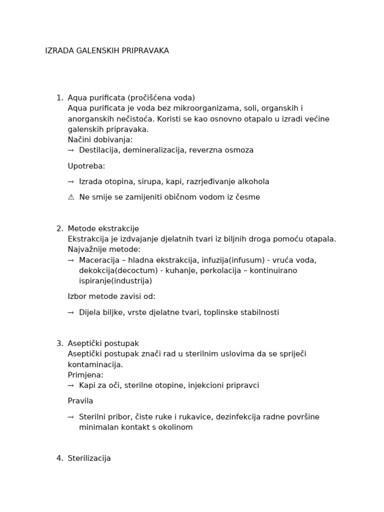 Magistralni I Galenski Pripravci | PDF