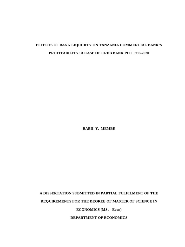 RABII%20MEMBE%20tyr | PDF | Banks | Market Liquidity