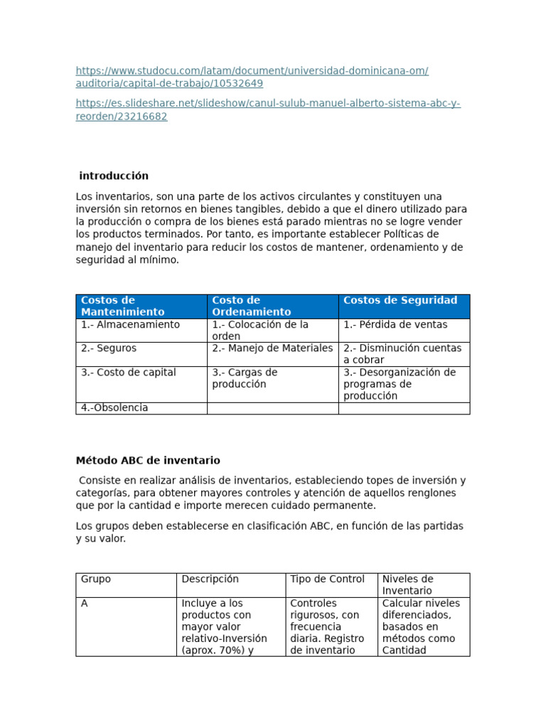 Material ABC Exposición | PDF | Inversiones | Economias