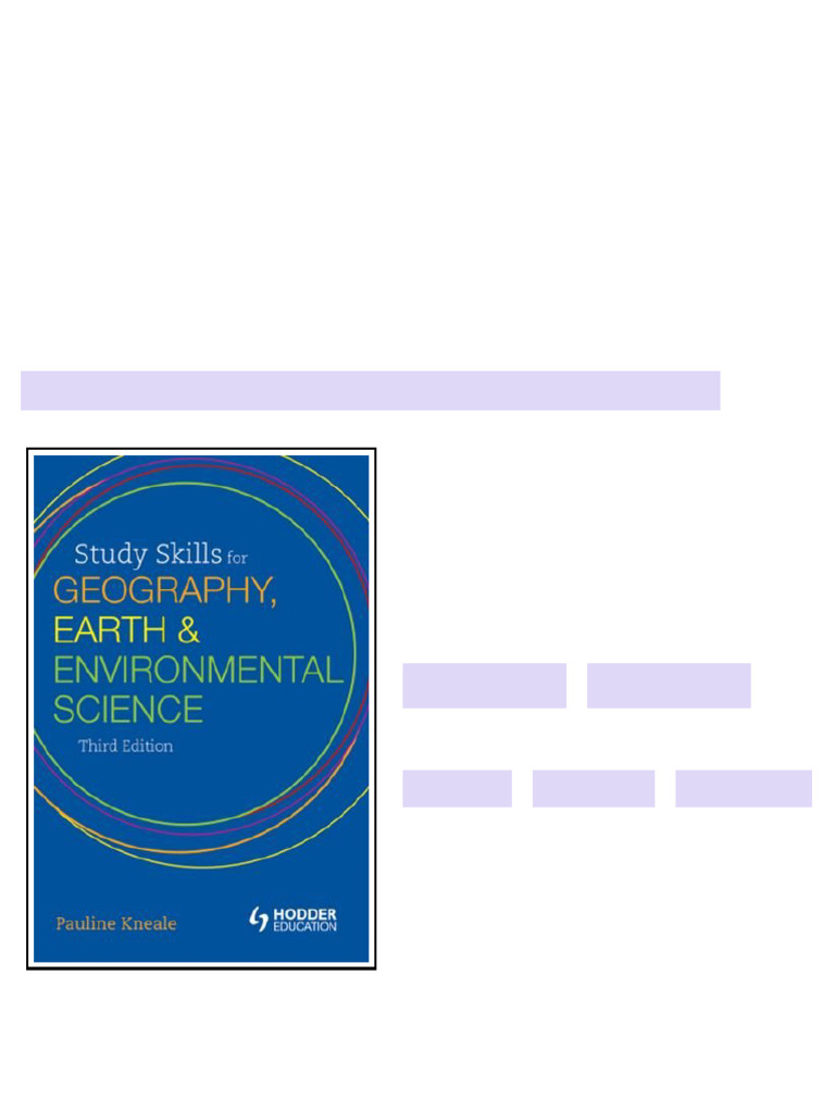 (Ebook) Study Skills for Geography, Earth and Environmental Science ...