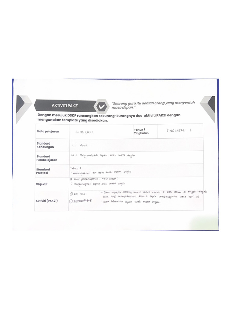 AKTIVITI PAK21 | PDF