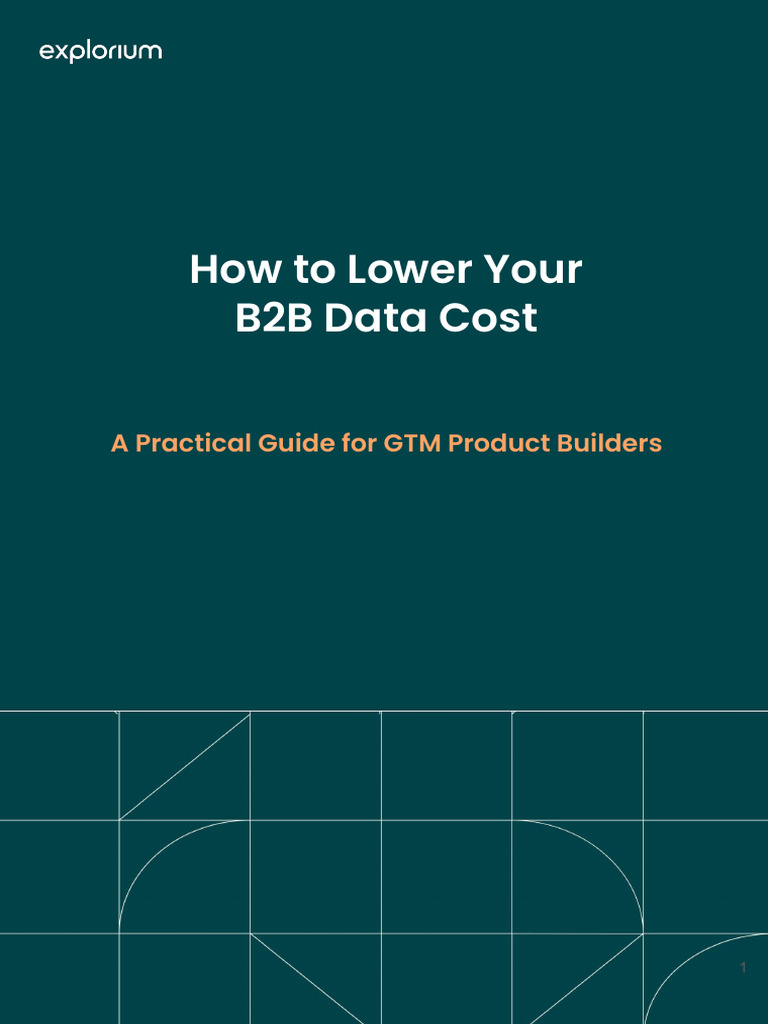 How to Lower Your B2B Data Cost | PDF | Computing | Business