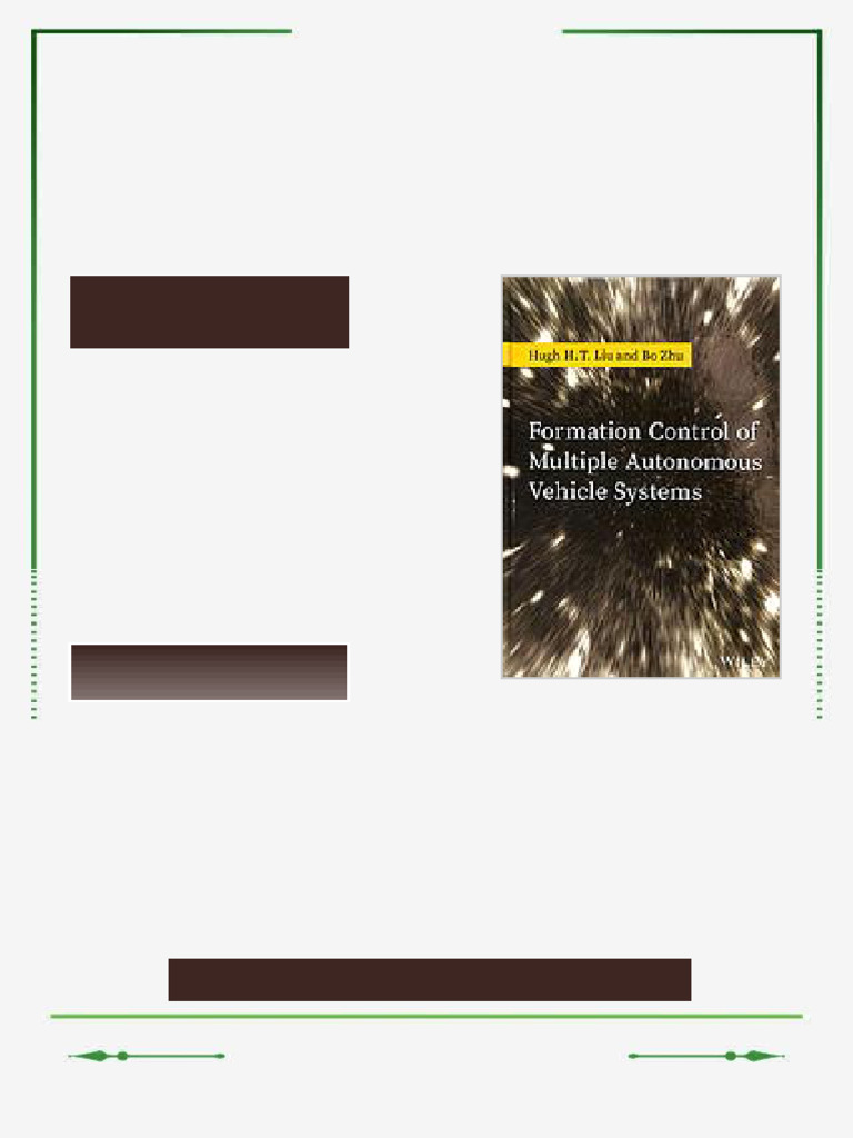 Formation control of multiple autonomous vehicle systems First Edition Liu eBook with extra ...