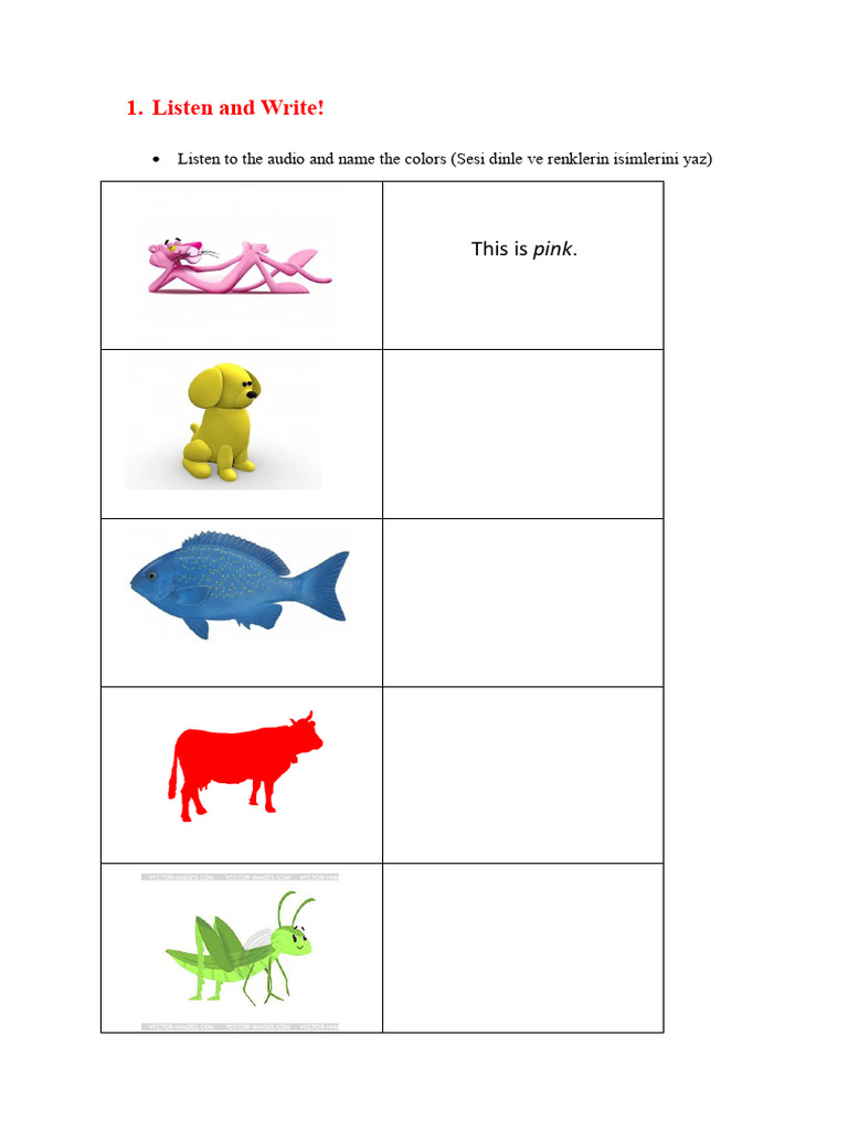 Listen and Write | PDF