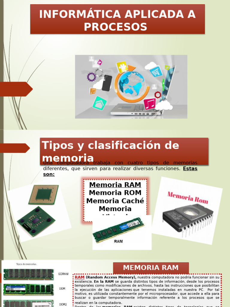 Tipos de Memoria en Computadoras | PDF | Caché (Computación ...