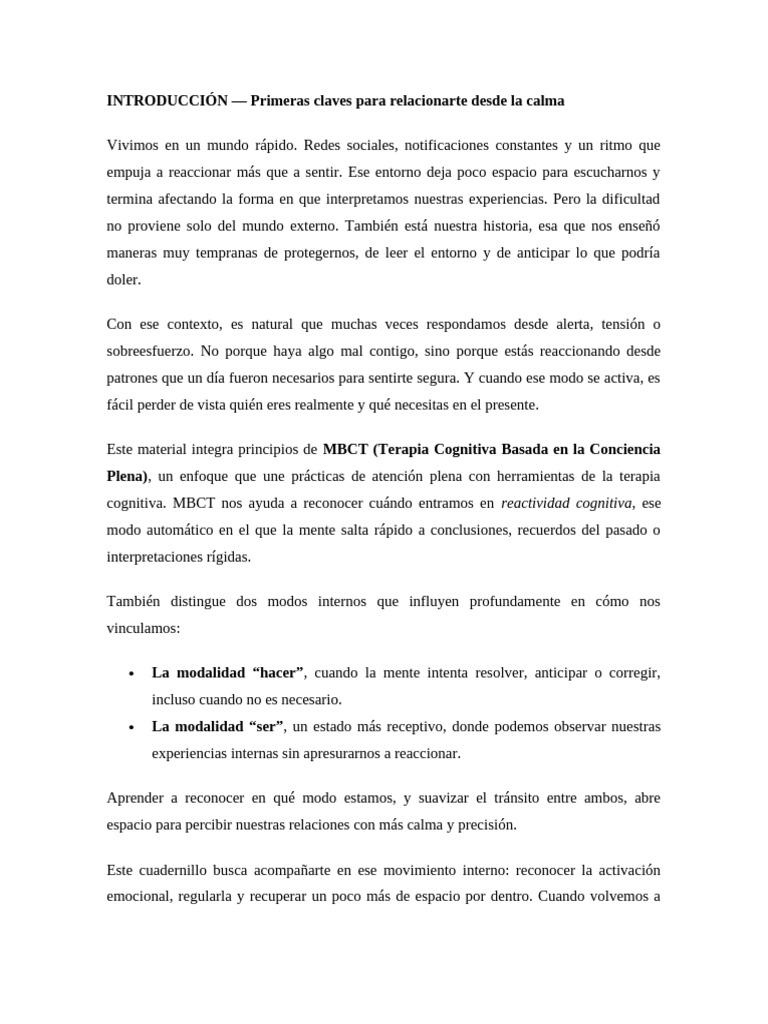 Claves para Regular la Activación Emocional | PDF | Las emociones ...