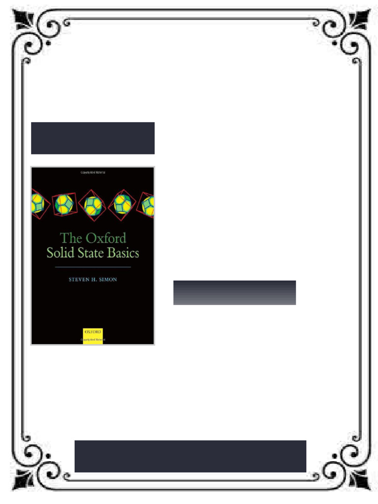 The Oxford Solid State Basics 1st Edition Steven H. Simon ebook ...