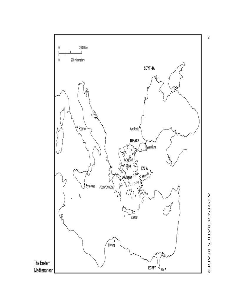 Presocratics Reader: Ancient Greece Maps | PDF | Ancient Greece