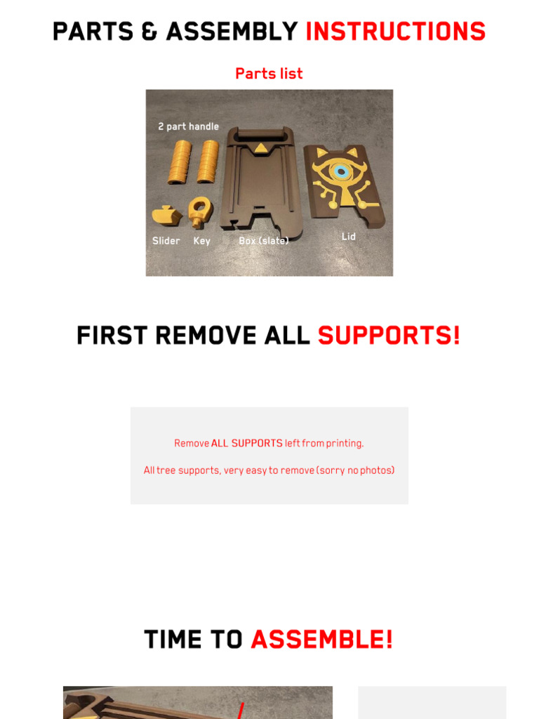 Sheikah Slate - Parts and Assembly | PDF