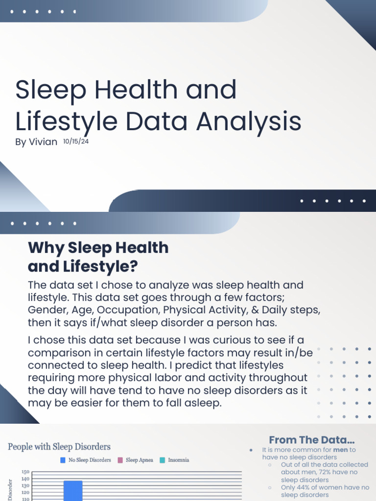 Sleep Disorders Linked to Lifestyle Factors | PDF | Sleep | Sleep Disorder