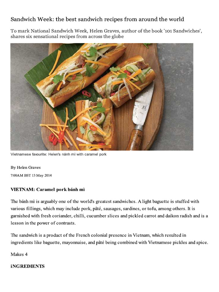 Sandwich Week_ - Telegraph | PDF
