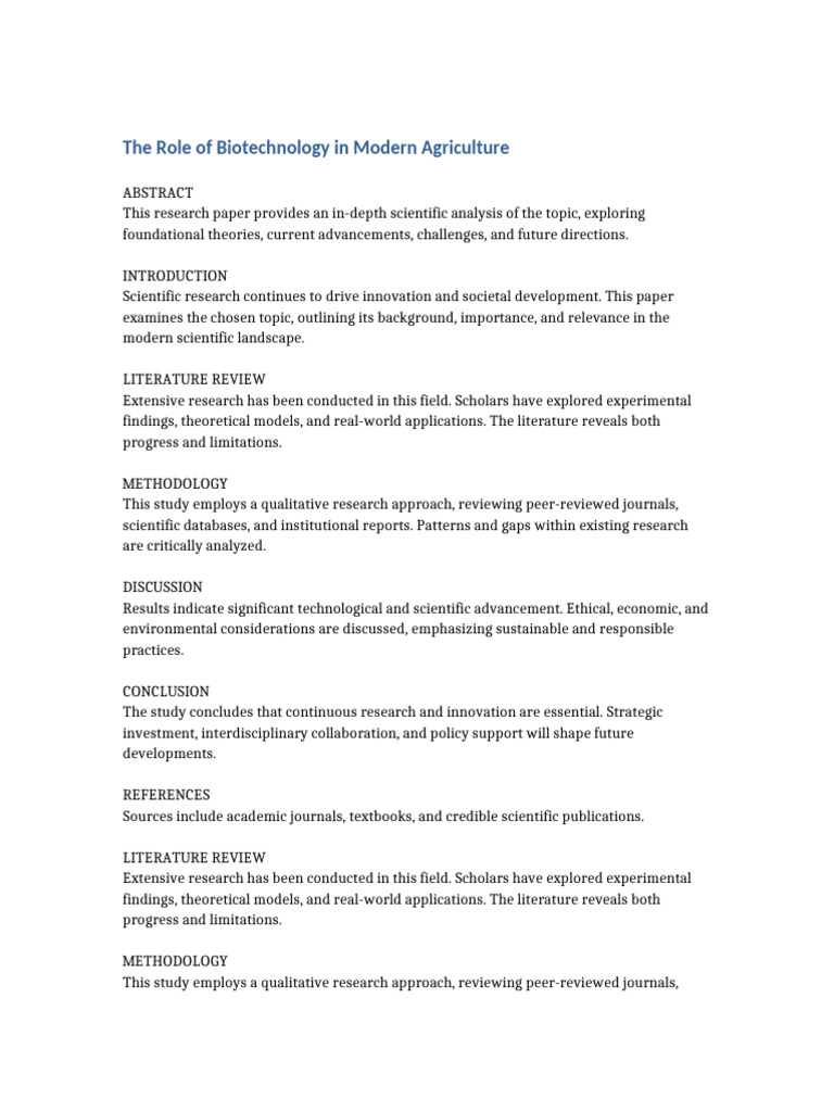 Research Paper 6 | PDF | Methodology | Sustainability