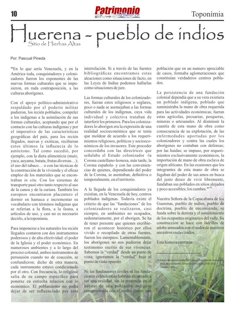 Patriminio 04 - Pg 10 Topo 01 | PDF | Pueblos Indígenas de las Américas