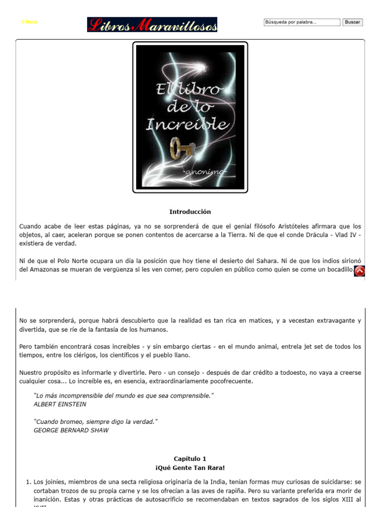 El libro de lo increíble - NN Anónimo | PDF | Navidad | Iglesia (edificio)