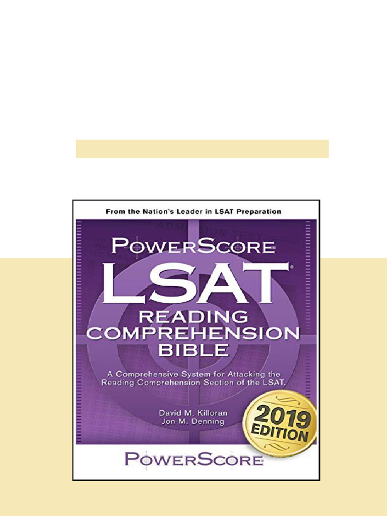 (eBook PDF) The PowerScore LSAT Reading Comprehension Bible 2019 ...