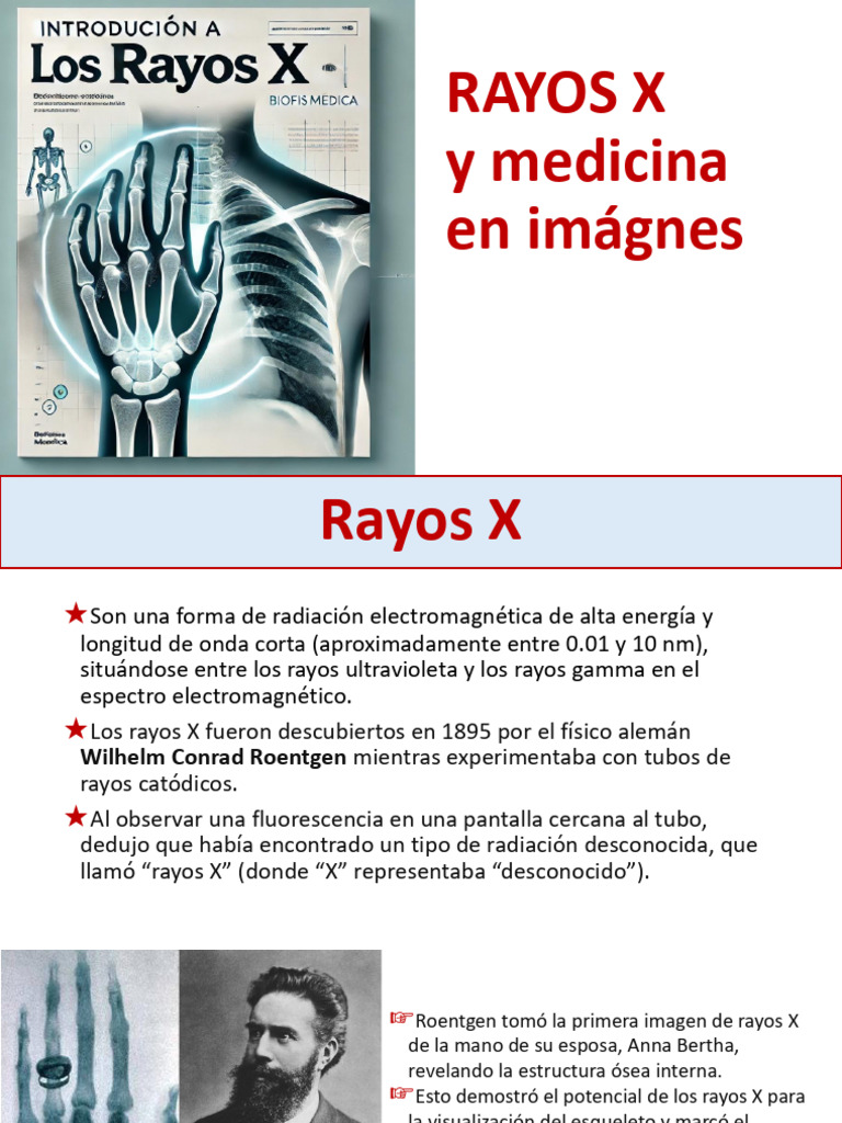 Clase de Rayos x Biofisica 2024 | PDF | Rayo X | Tomografía de emisión ...