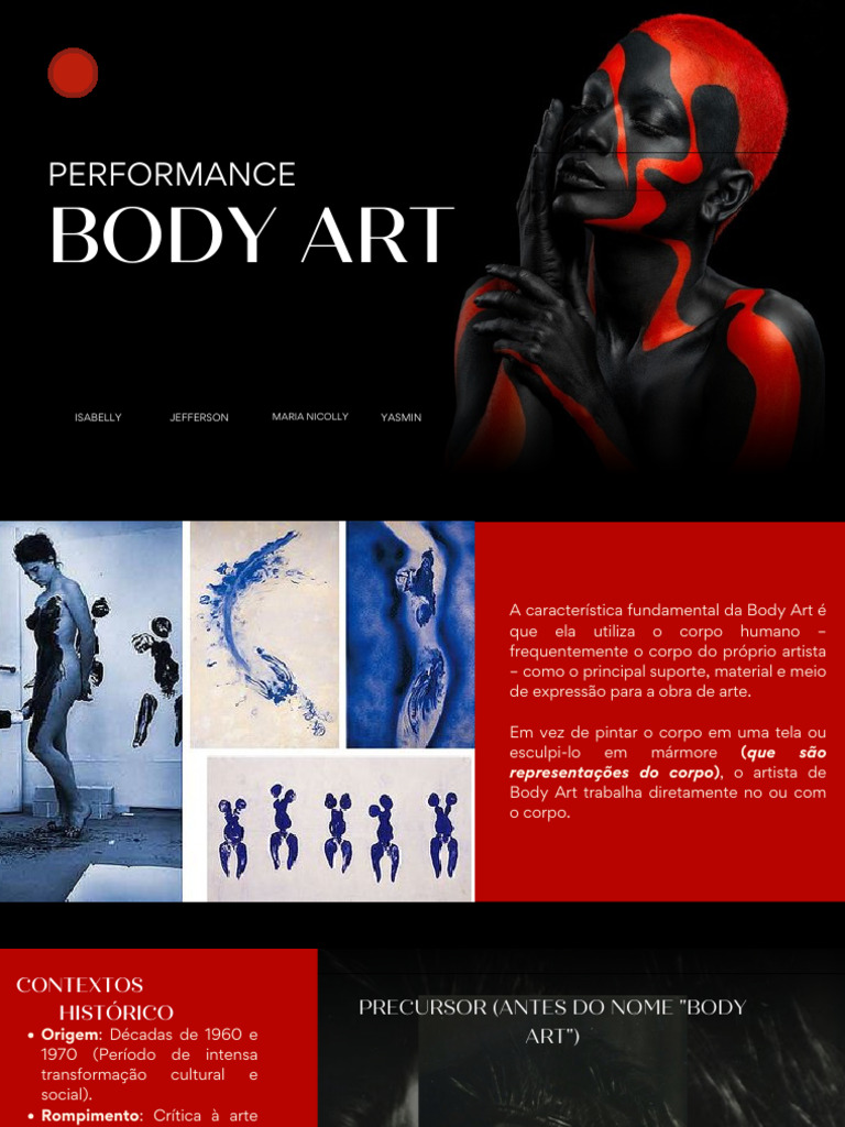 Body Art: História e Principais Artistas | PDF | Arte corporal | Artes ...
