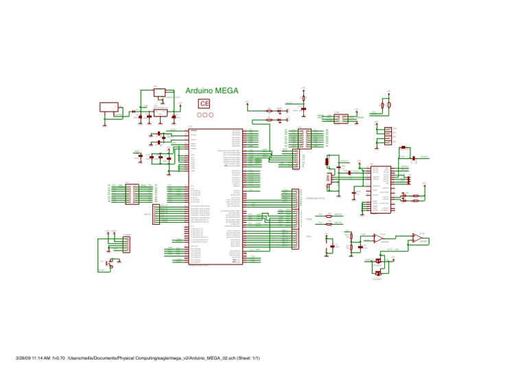 Arduino Mega 2560 Schematic Diagram | PDF | Nature