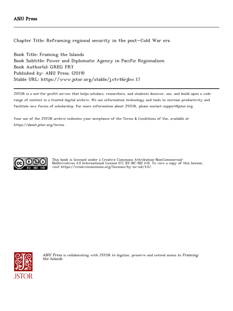 Post-Cold War Regional Security Framework | PDF | Solomon Islands | Fiji