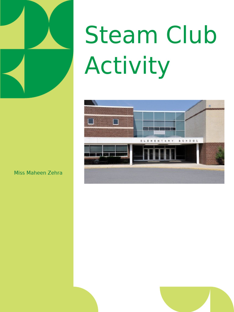 Steam Club Activity 1 | PDF