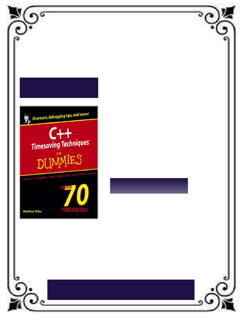 C timesaving techniques for dummies 1st Edition Matthew Telles ebook one stop download | PDF ...