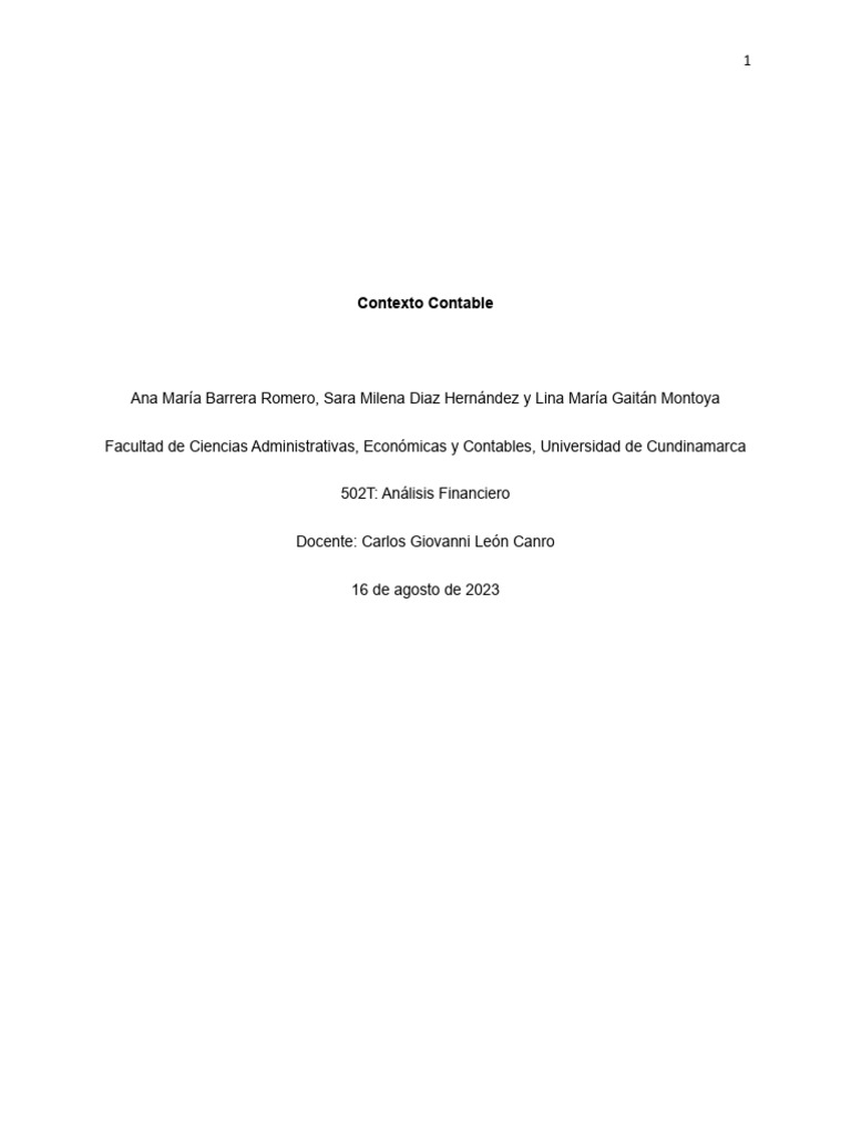 R1 A1 S1 Contexto Contable | PDF | Contabilidad | Estado de resultados