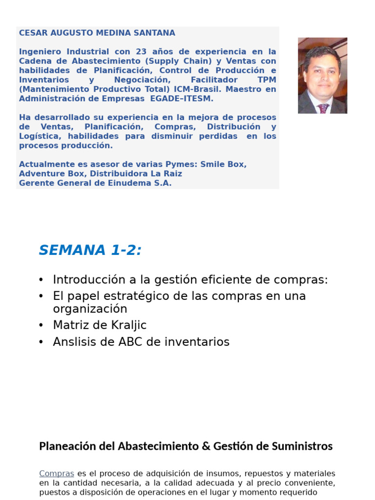 Capitulo 1 - Semana 1-2 Humane oct 25 | PDF | Obtención | Planificación