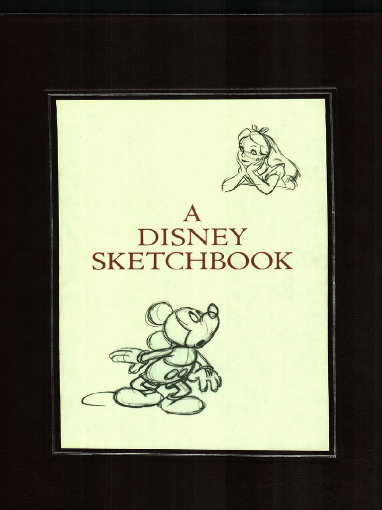 A Disney Sketchbook Art Book | PDF