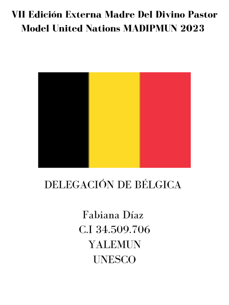 PPO BÉLGICA MADIPMUN UNESCO | PDF | Bélgica | Patrimonio cultural