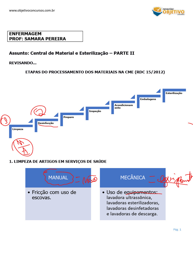 CME material de apoio 2 | PDF | Desinfetante | Cloro