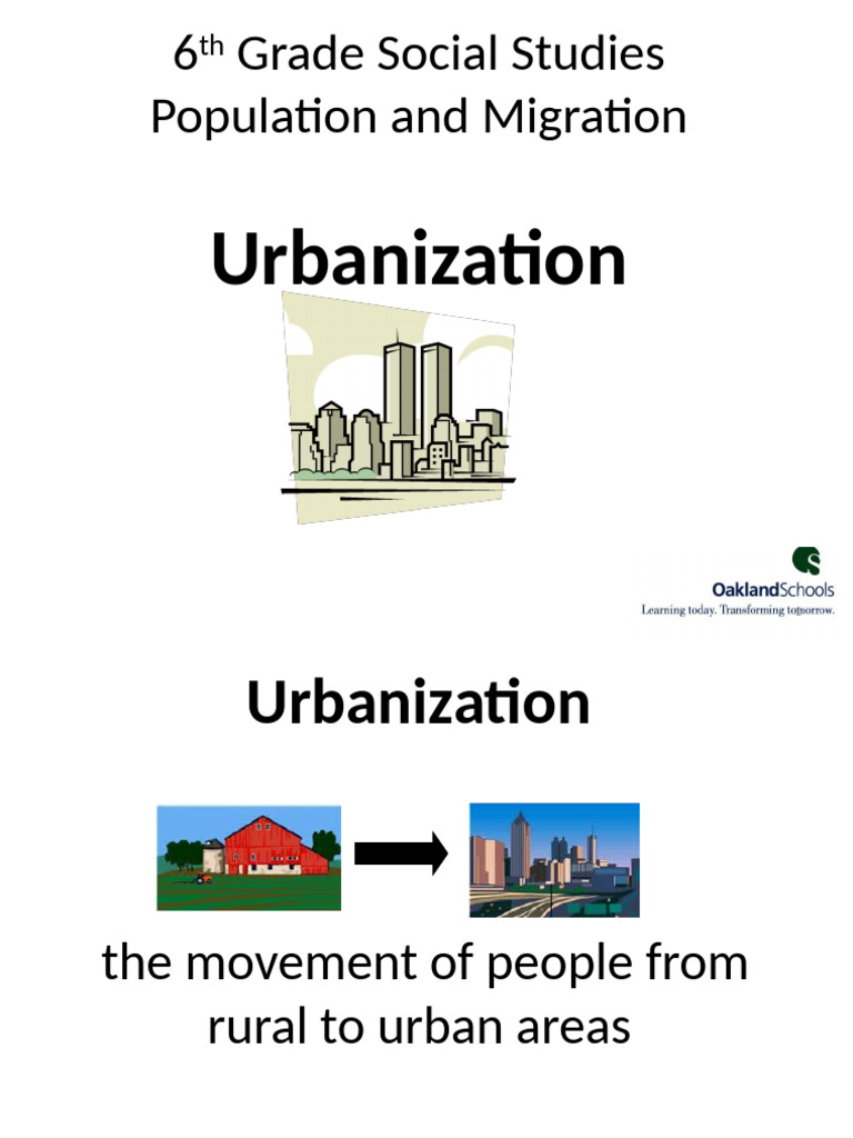 Understanding Urbanization Trends | PDF | Urbanization | Human Migration