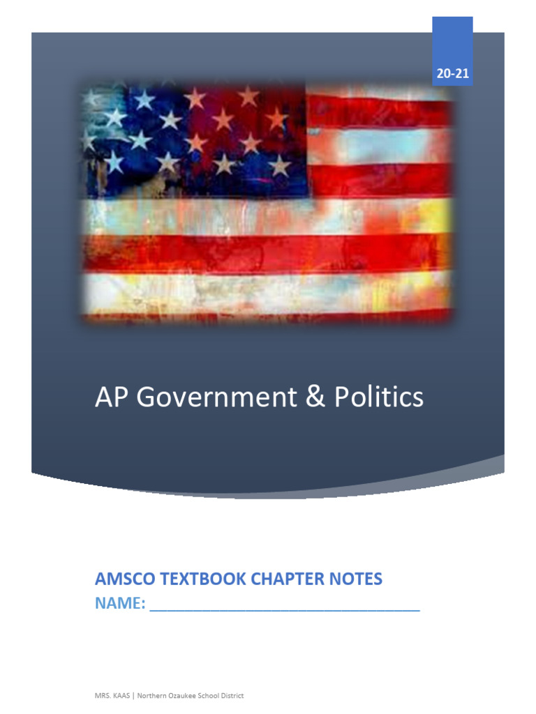 AP Government & Politics Chapter Notes | PDF | Federal Judiciary Of The ...