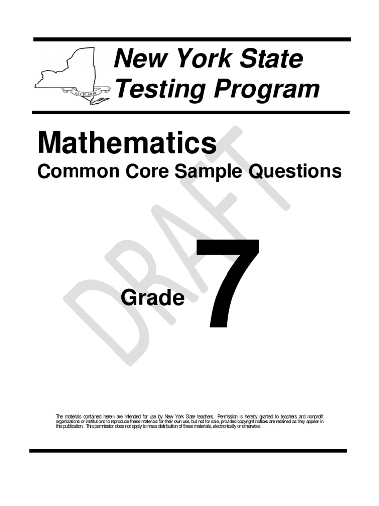 Math Grade 7 | PDF | Common Core State Standards Initiative | Fraction ...
