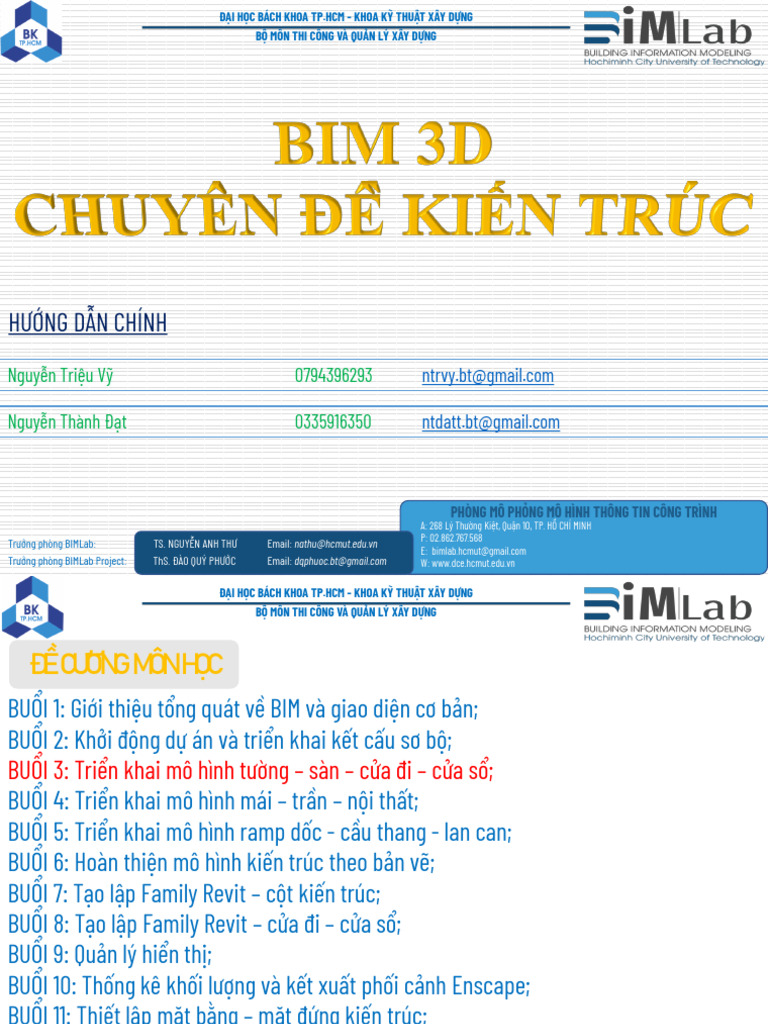 03. Mo Hinh Tuong - San - Cua Di - Cua So | PDF