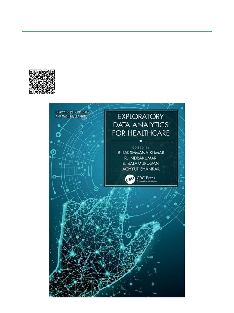 Exploratory Data Analytics for Healthcare 1st Edition ISBN 9780367506926, 0367506920 Digital ...