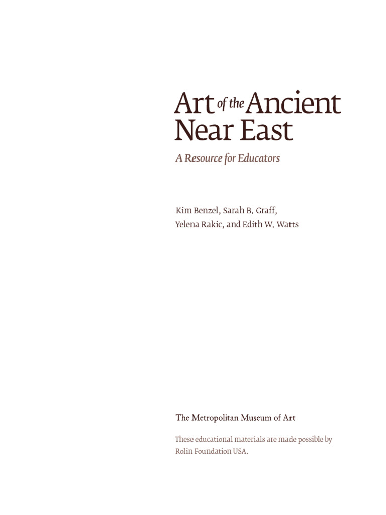 Art of the Ancient Near East | PDF | Lesson Plan | Near East