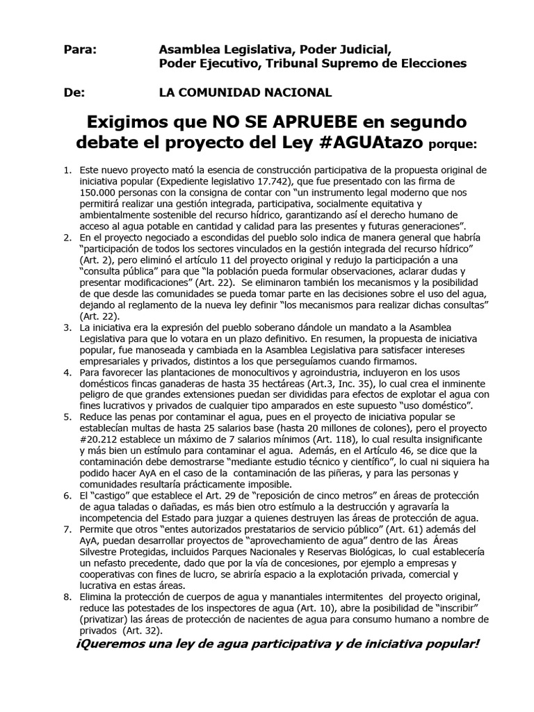 DOC-20171107-WA0001 | PDF | Agua | Legislatura