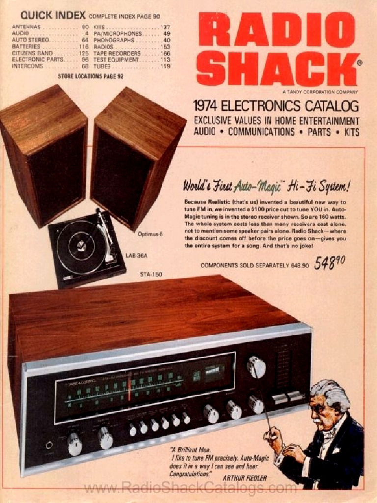 Radio Shack Catalog (1974) | PDF