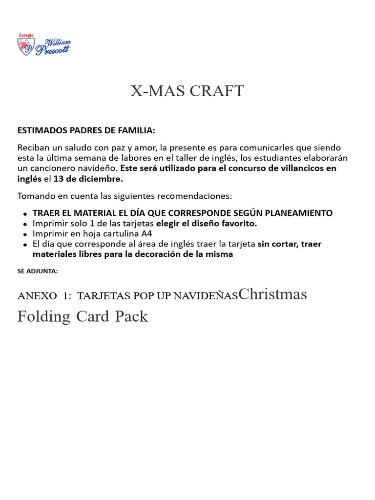 X-MAS CARDS 2DO A 4TO PRIM.docx_20251130_082742_0000 | PDF