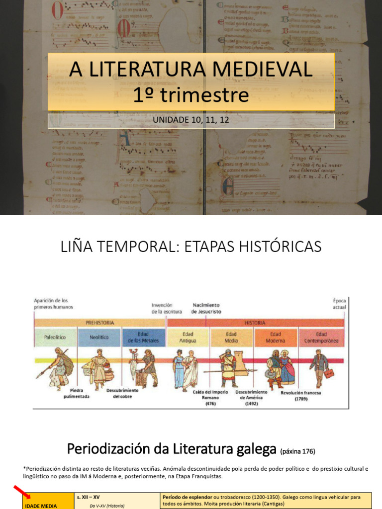 Literatura Medieval u10, u11, u12 | PDF