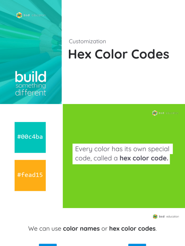Hex Color Codes | PDF