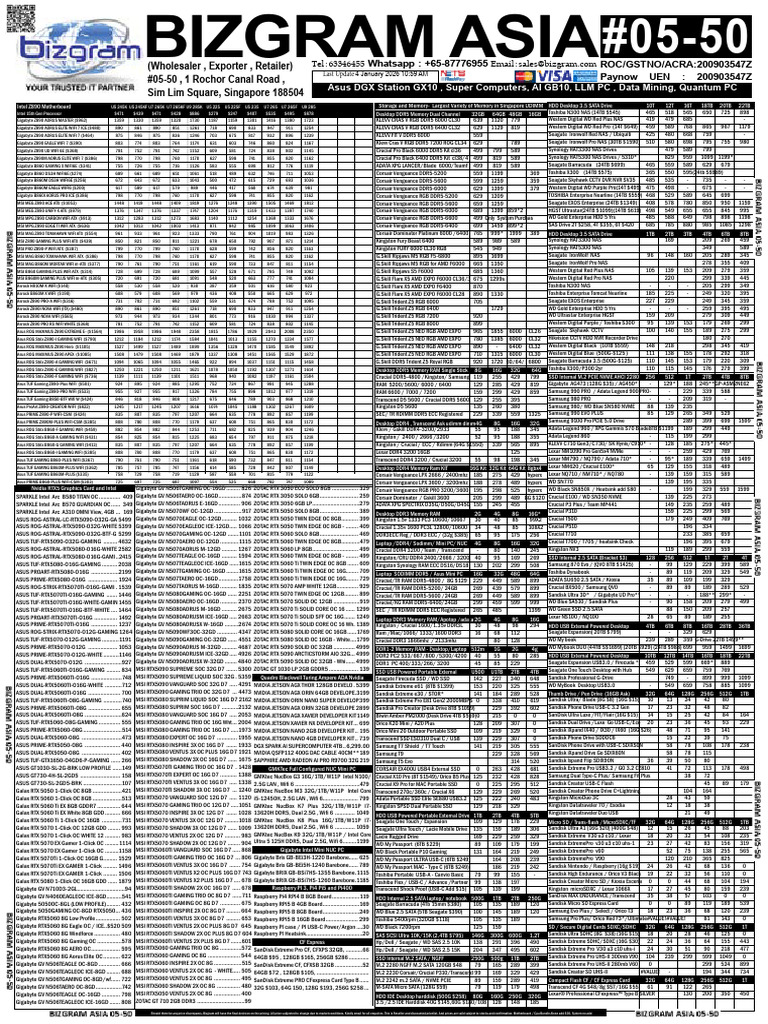001 Bizgram Asia Pricelist Daily January 04-01-2026F (1) | PDF | Solid ...