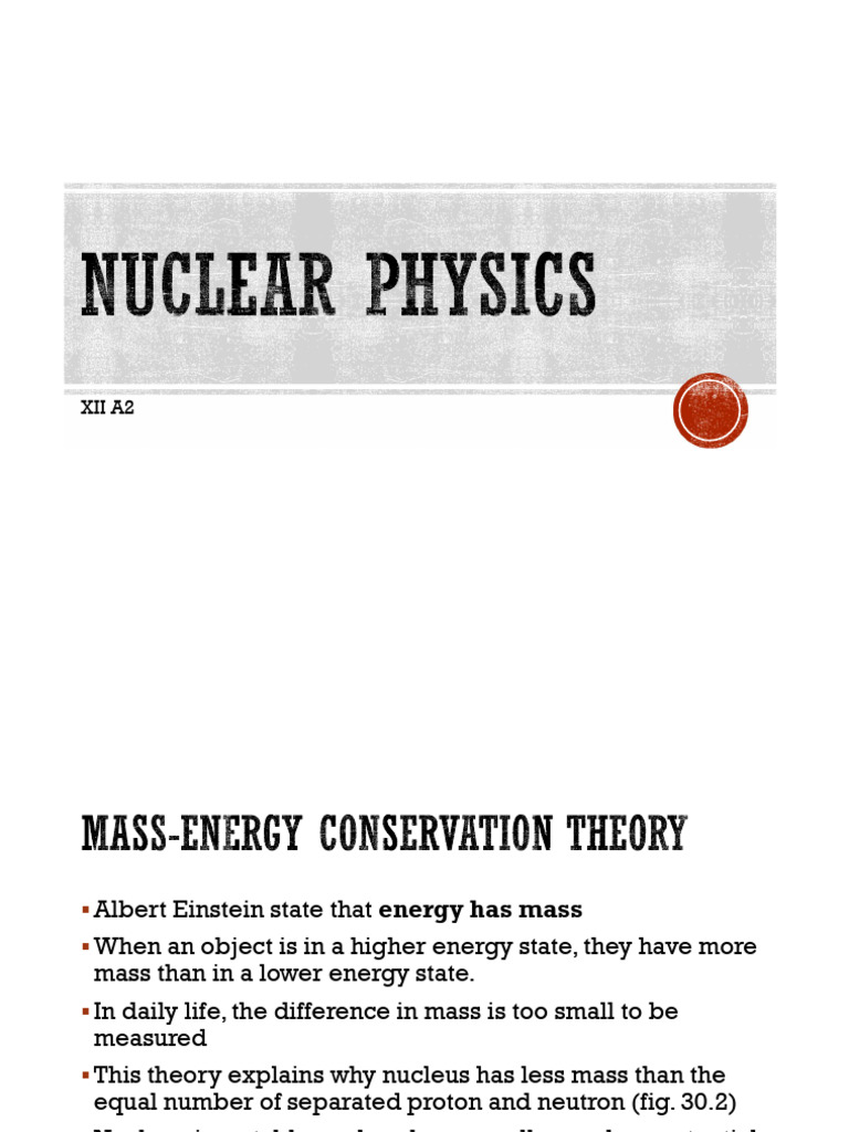 Mass-Energy and Radioactive Decay Explained | PDF | Atomic Nucleus ...