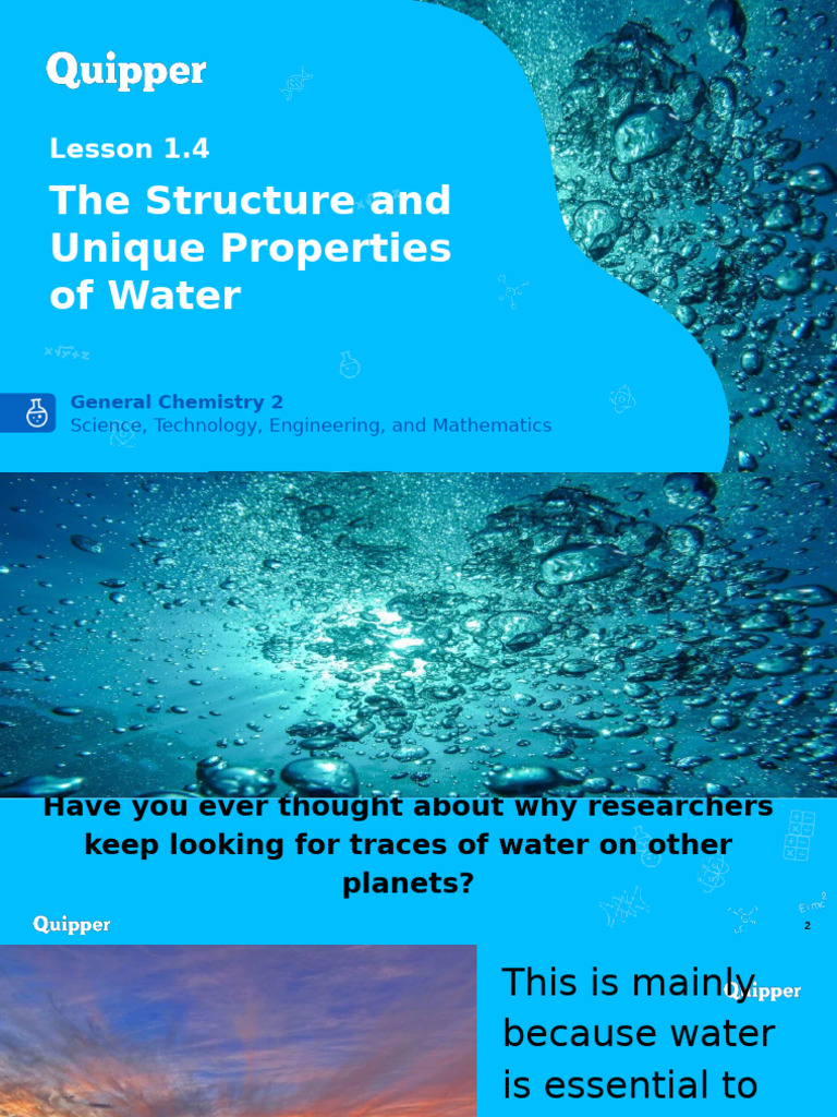CHM2-11_12-Q3-0104-PF-FD-1 | PDF | Properties Of Water | Chemical Polarity