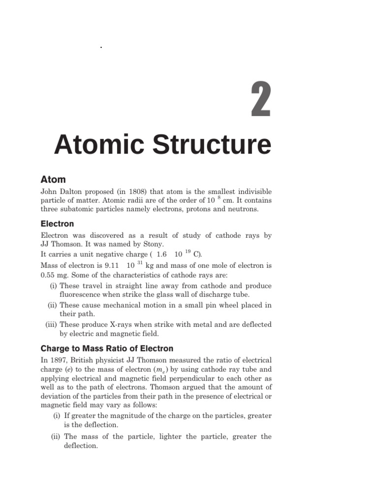 Atomic Structure | PDF | Electromagnetic Radiation | Atomic Orbital