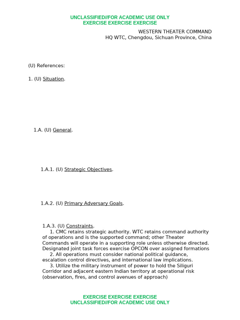 Red Team BPLAN Draft | PDF | China | World Politics