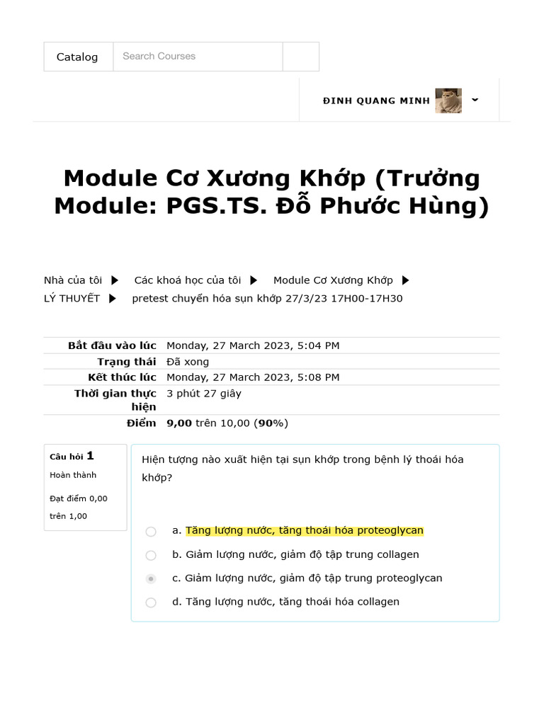 pretest-chuyển-hóa-sụn-khớp-27-3-23-17H00-17H30 | PDF