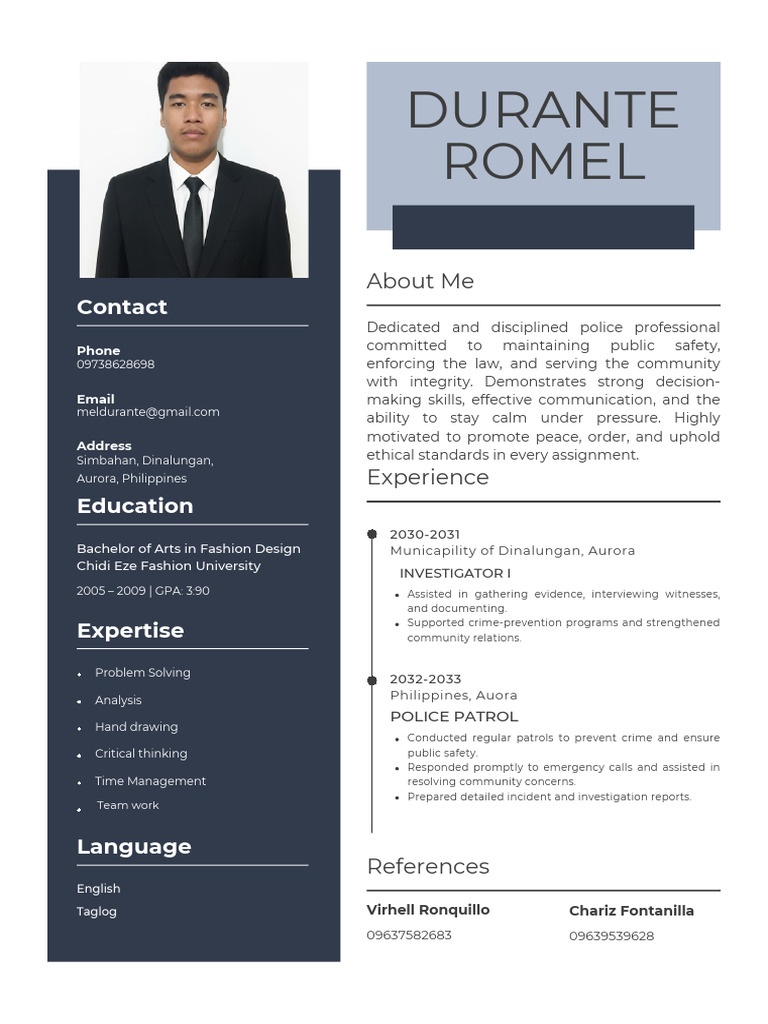 Dark Blue and White Simple Professional ResumeCurriculum Vitae_20251216 ...